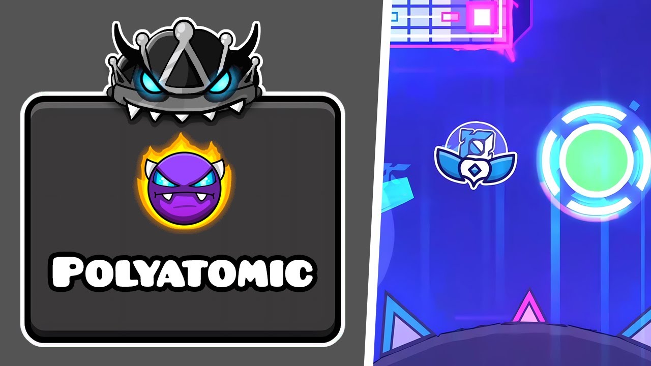 WEEKLY DEMON #232: "POLYATOMIC" (EASY DEMON) by Oasis | Geometry Dash - YouTube