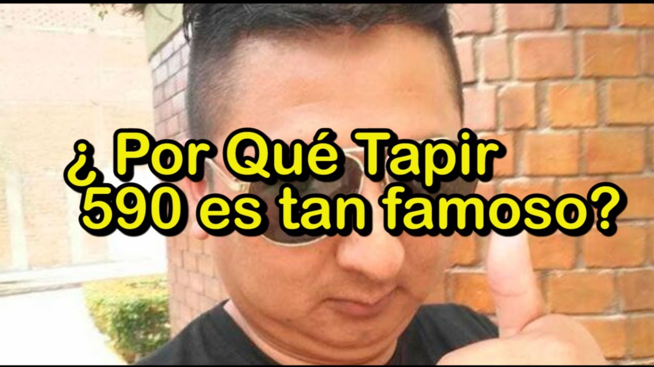 ¿Por qué Tapir 590 se hizo "famoso"? - YouTube