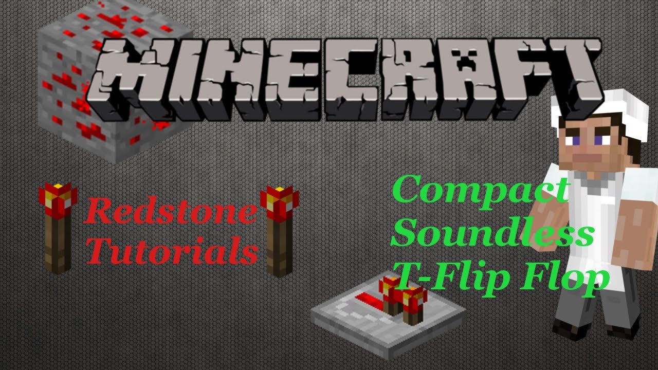 Minecraft - Redstone Tutorial - Silent T-Flip Flop (Compact) - YouTube