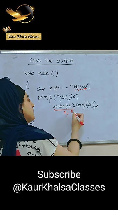 Size of (Pointer) and strlen (Pointer) in 60 seconds 💯 #datastructures #shorts - YouTube