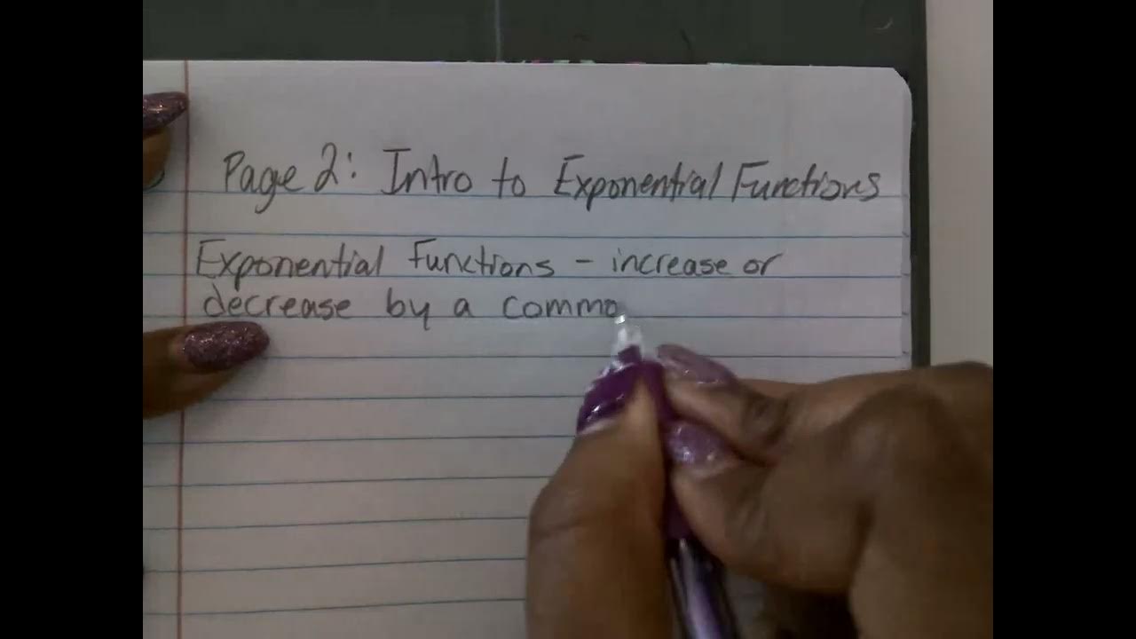 Q2W10 Monday M1:Intro to Exponential Functions - YouTube