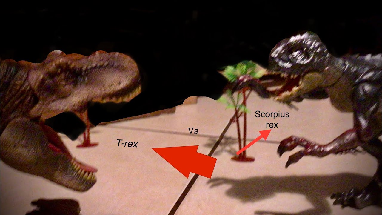 Tyrannosaurus rex vs the scorpius rex - YouTube