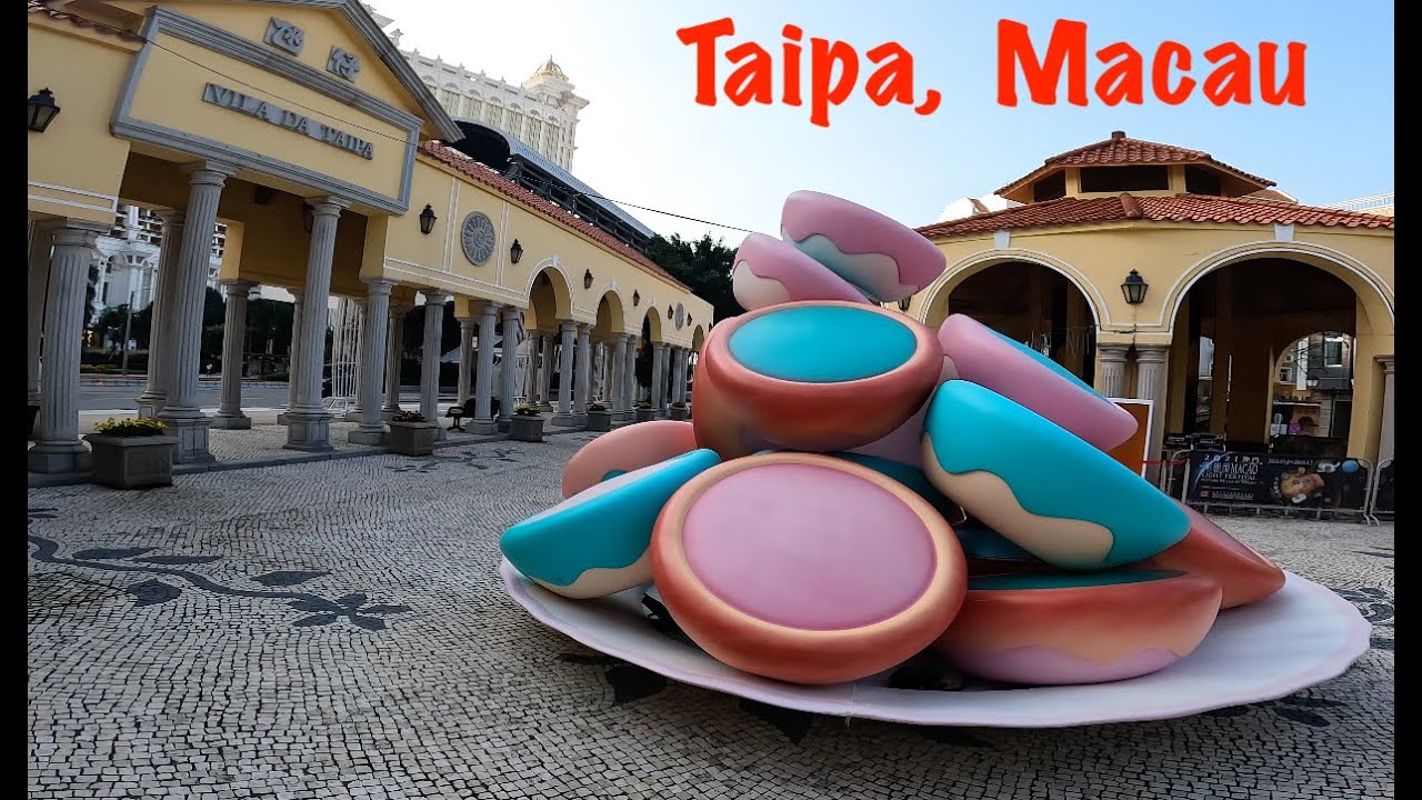 Taipa Village Entrance [4K] Walking Macau streets & plazas: Taipa 氹仔 ...