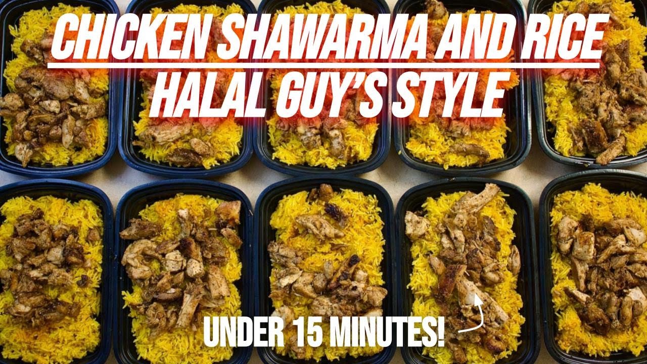 Easy Chicken Shawarma and Rice Bowl Meal Prep - YouTube
