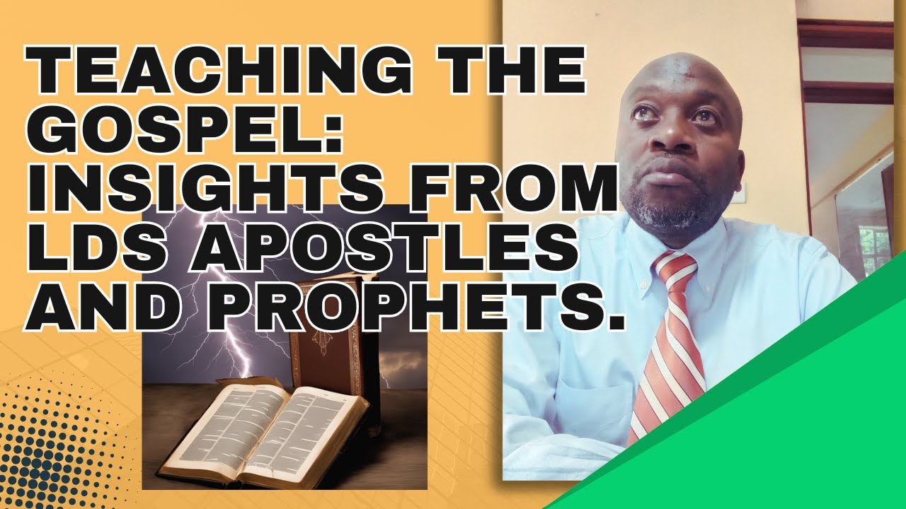 Teaching the Gospel: Insights from LDS Apostles and Prophets. - YouTube