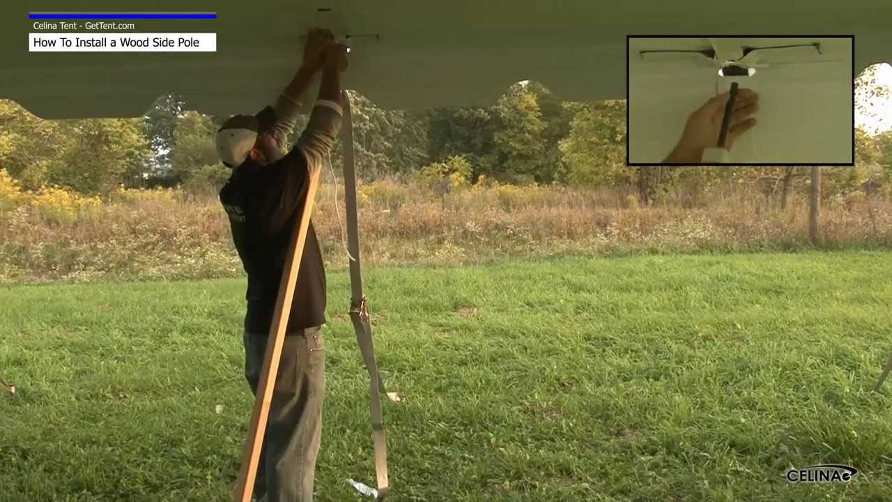 Wood Side Pole Installation - YouTube