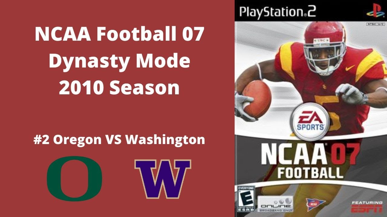 NCAA Football 07 | Dynasty Mode 2010 Season | Game 9: Oregon VS ...