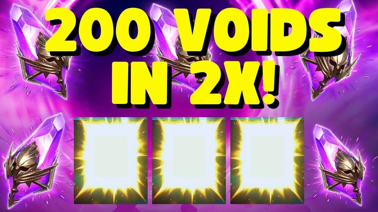 YEETING 200 VOID SHARDS IN 2X EVENT! - YouTube