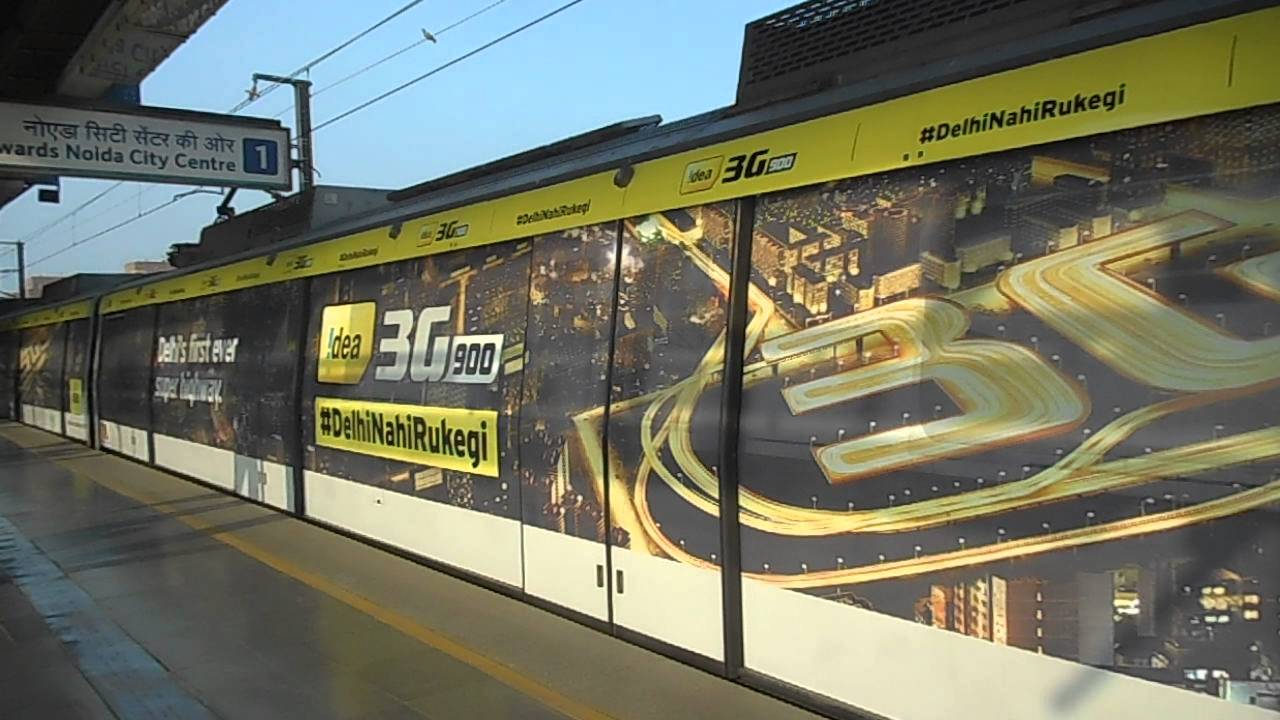 Idea Delhi Metro Train Wrap - YouTube