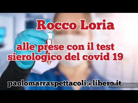 Rocco Loria e il test sierologico - YouTube