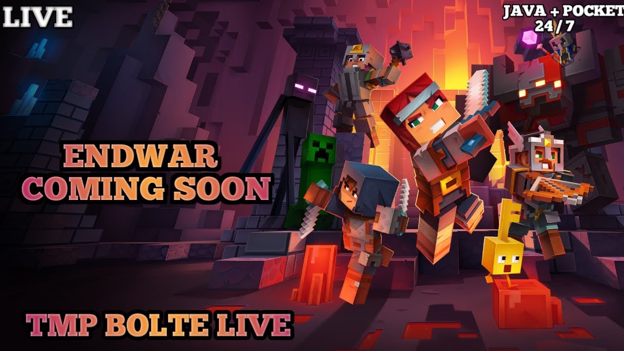 MINECRAFT PUBLIC SMP LIVE WITH SUBSCRIBE | ENDWAR SOON | 24/7 SERVER ...