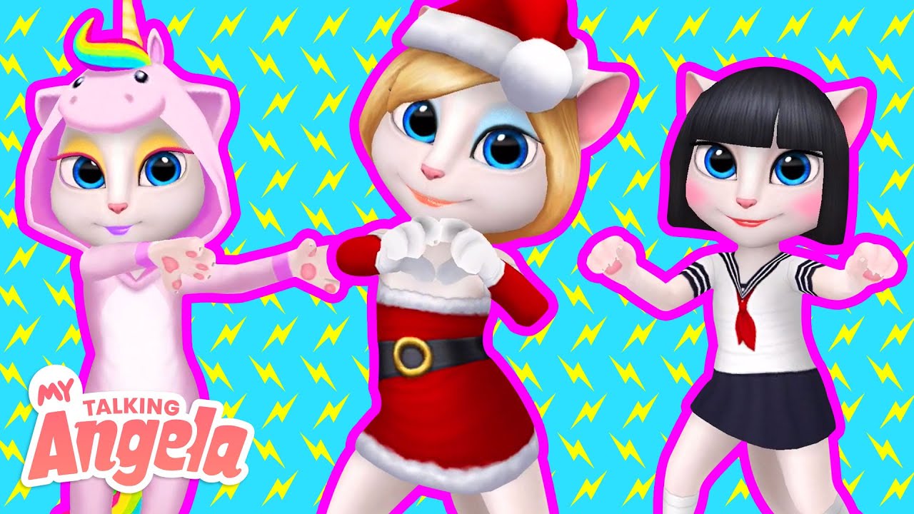 🎄 Dance Tutorial: Holiday Special - NEW in My Talking Angela (Gameplay ...
