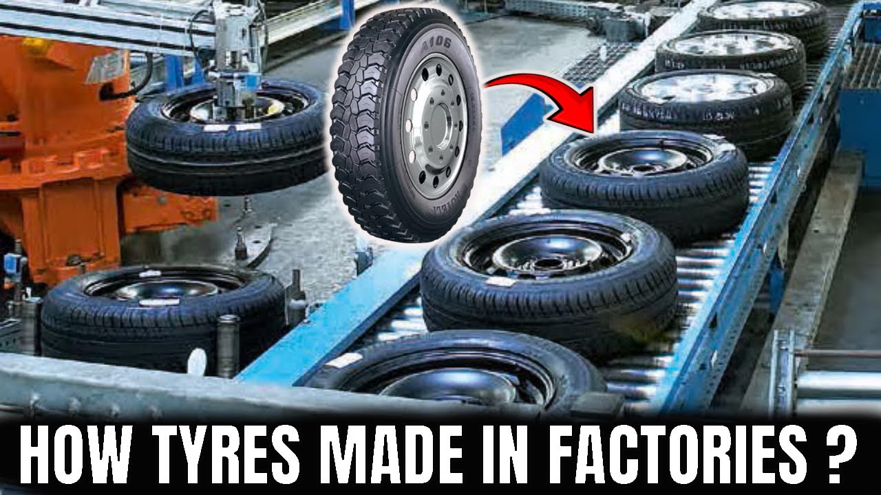 How Are Millions Of Tyres Made In Factories | What Material Is Used to ...