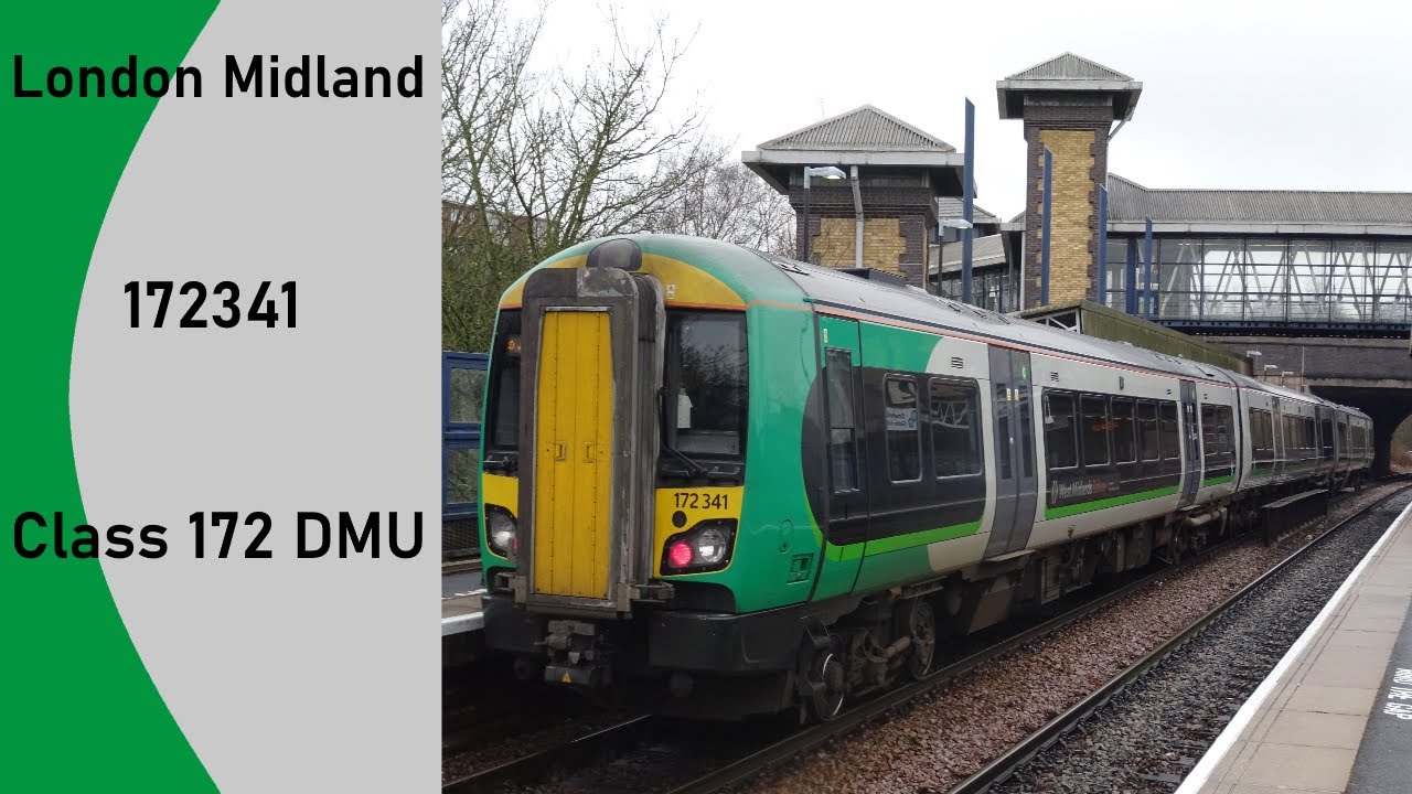 London Midland 172341 Class 172 DMU ZF - YouTube