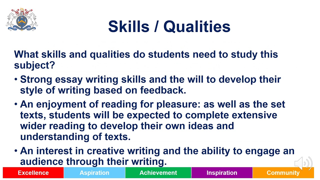 Open Evening A-Level English Language and Literature - YouTube