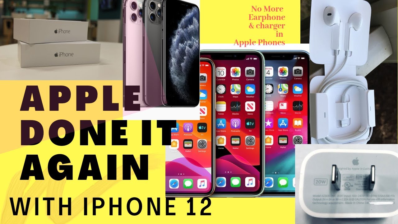 SHOCKING BIG UPDATE : what inside apple iphone 12 box ??? Iphone 12 ...