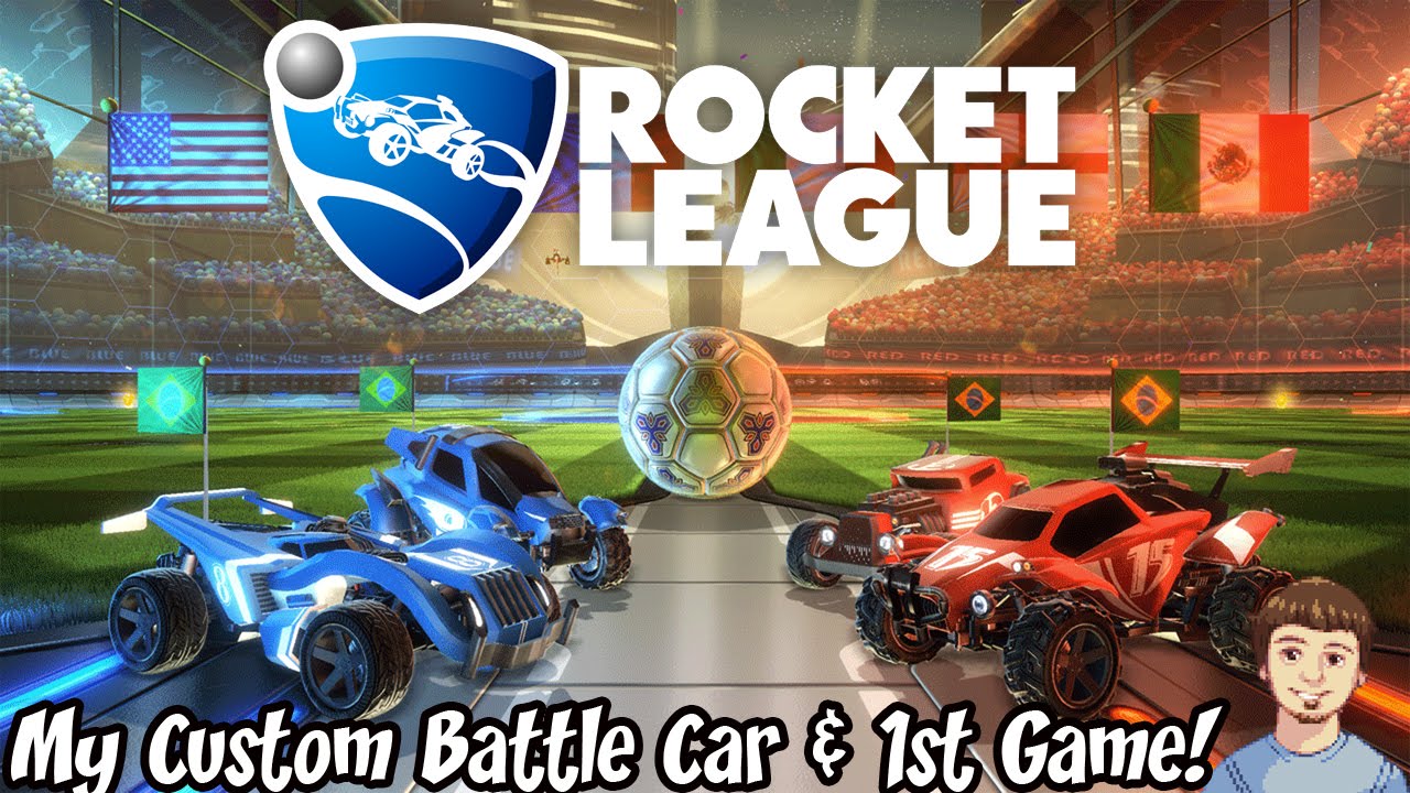 Rocket League Gameplay - My Custom Car & 1st Game from Live Stream (PS4 ...