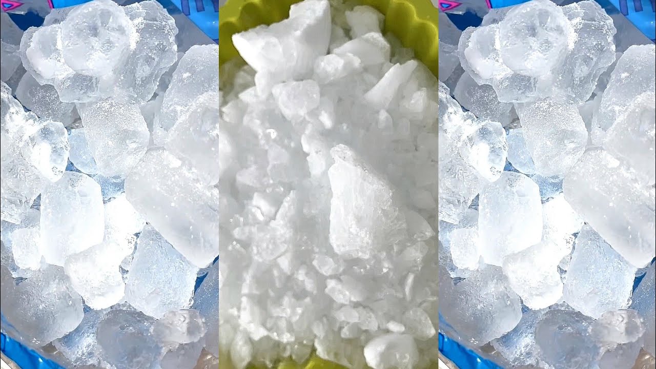 ASMR HARD ICE EATING / CRUSHED ICE / THIN ICE / CLEAR ICE / FREEZER ...
