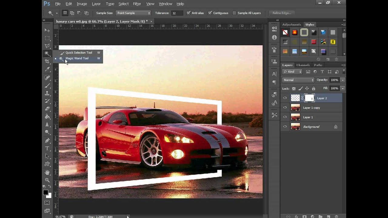 Car in 3D effect - YouTube