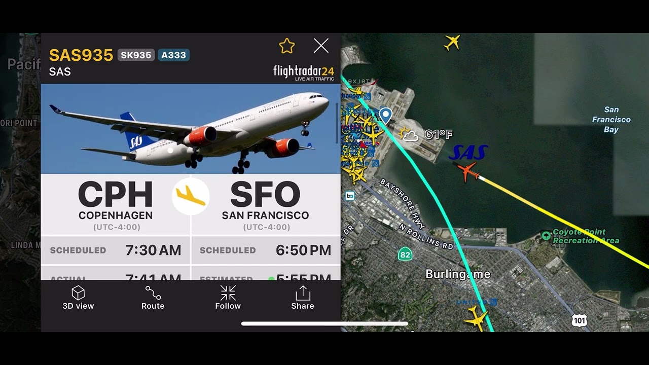 Why SFO Is So Busy (Flight Radar) - YouTube