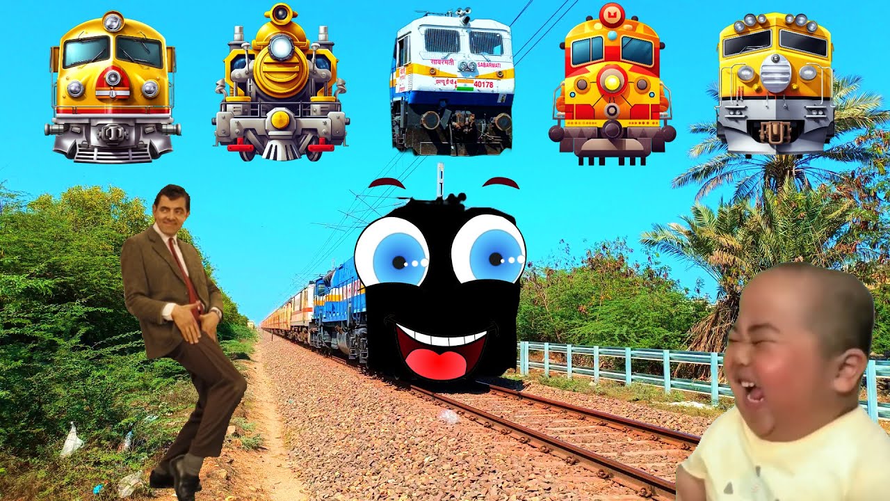 super funny train face moments video || funny train memes || model ...