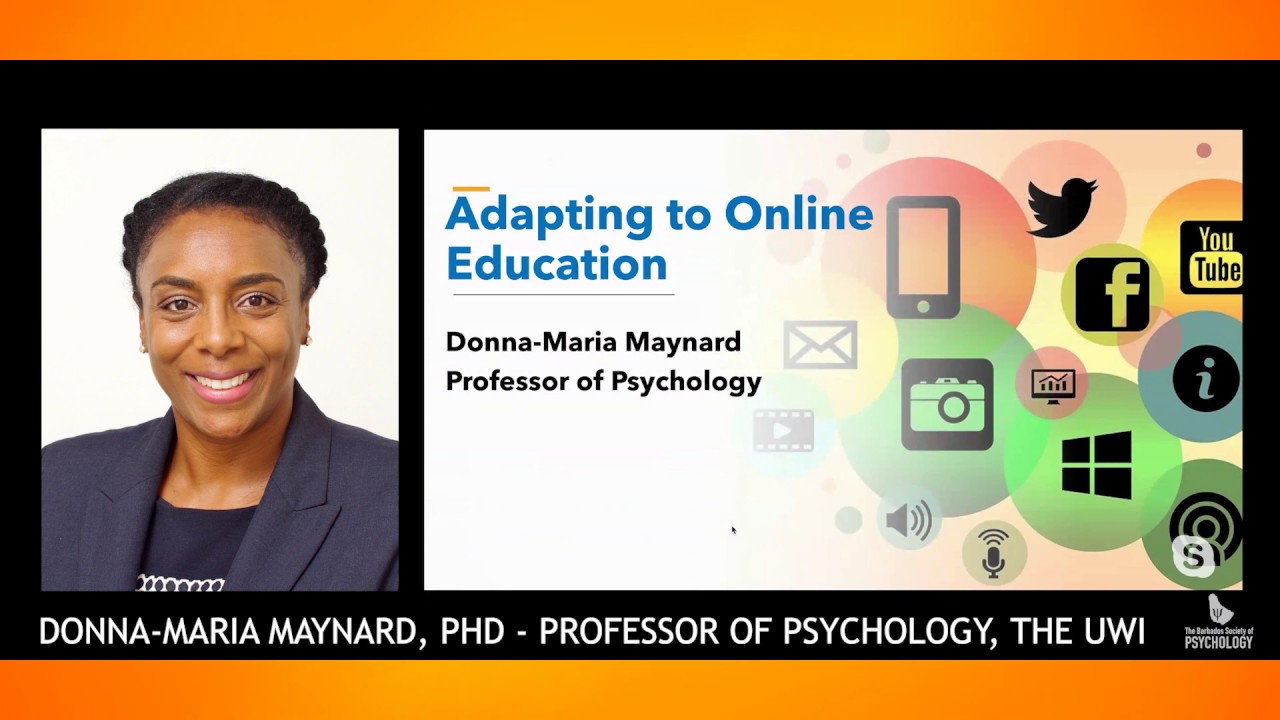 Adapting to Online Education - Prof. Donna-Maria Maynard, PhD ...