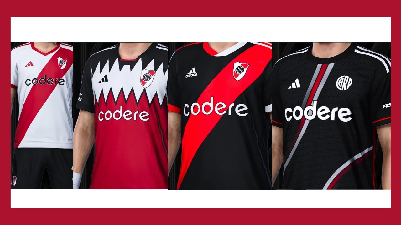 NEW KITS RIVER PLATE Especial 2024😎FOOTBALL LIFE PES 2021 PES ...