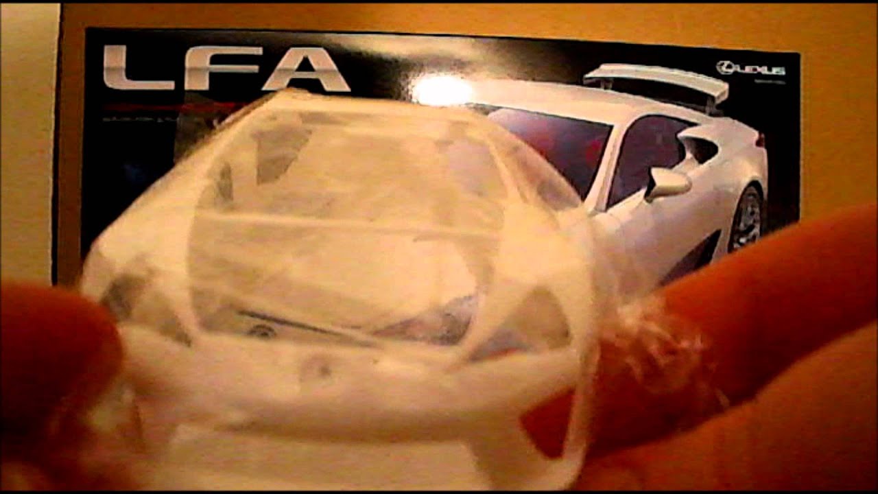 Unboxing Tamiya Lexus LFA 1/24 Scale model kit - YouTube