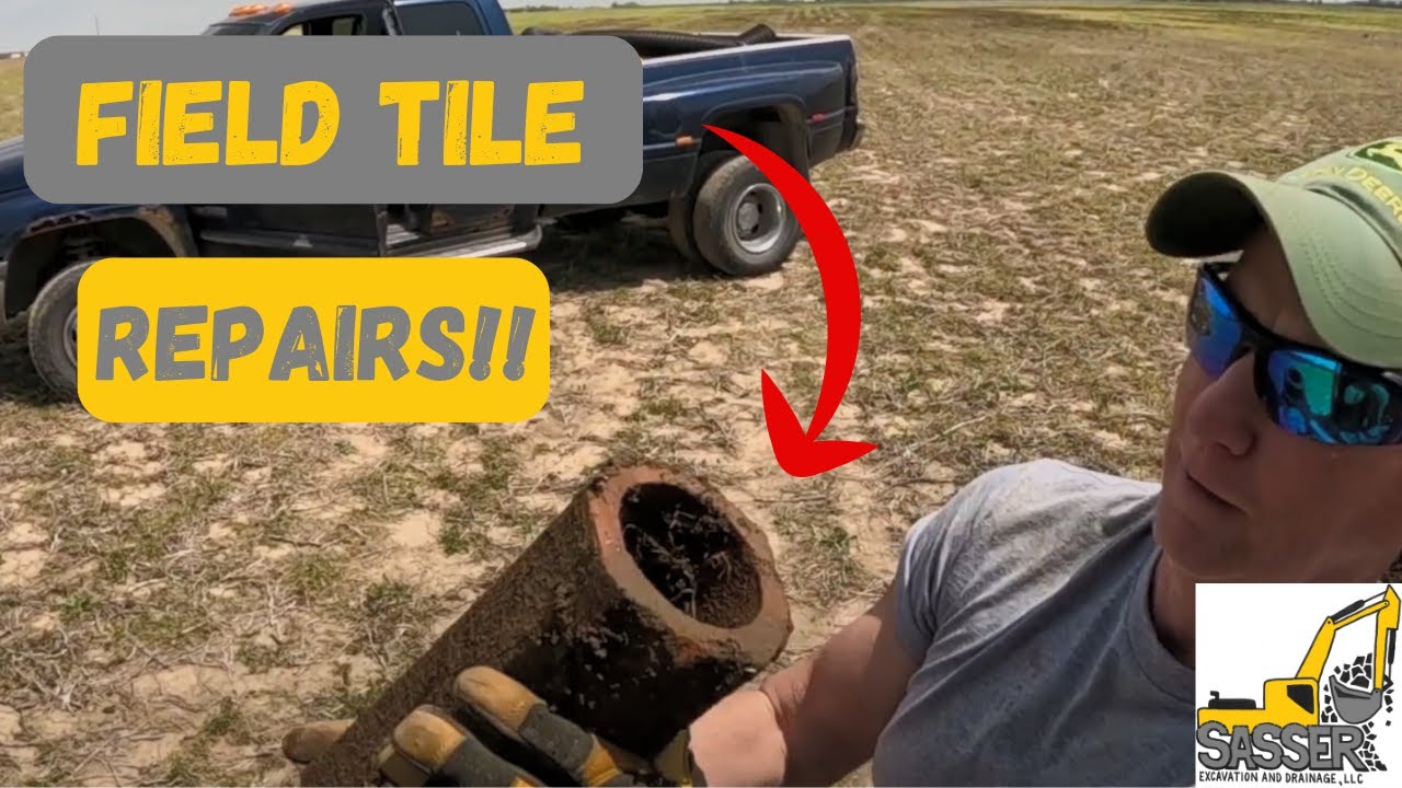 Quick Fixes For Damaged Field Tiles - YouTube