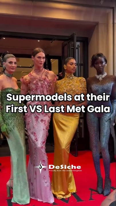 Supermodels First VS last met gala looks!#supermodel #model #metgala # ...