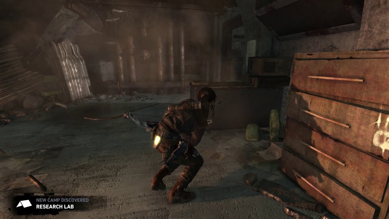 Tomb Raider 2013 - Research base stealth walking! :) - YouTube