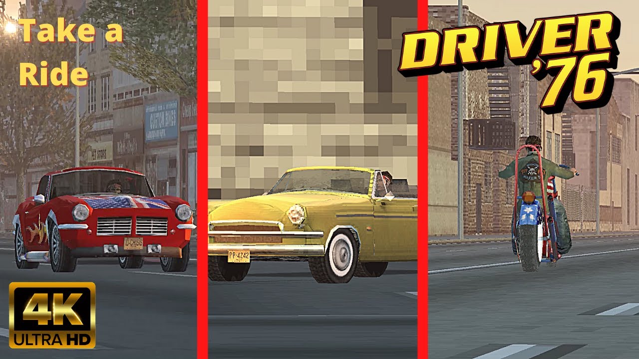 Driver '76 [4K60][PSP] - Take a Ride / Collecting some tokens - YouTube
