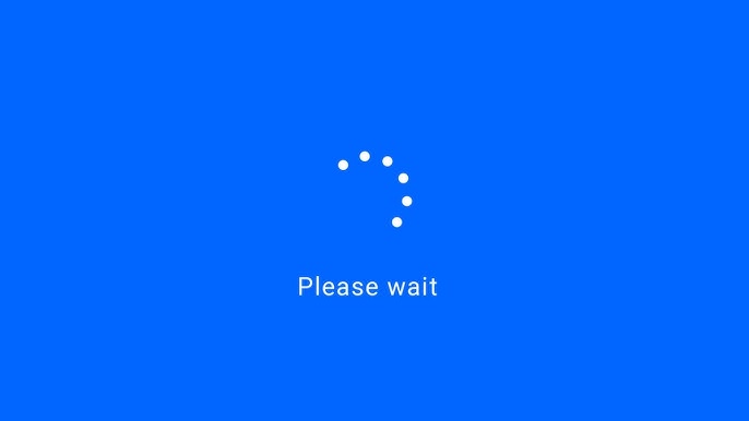 Please Wait Loading Animation