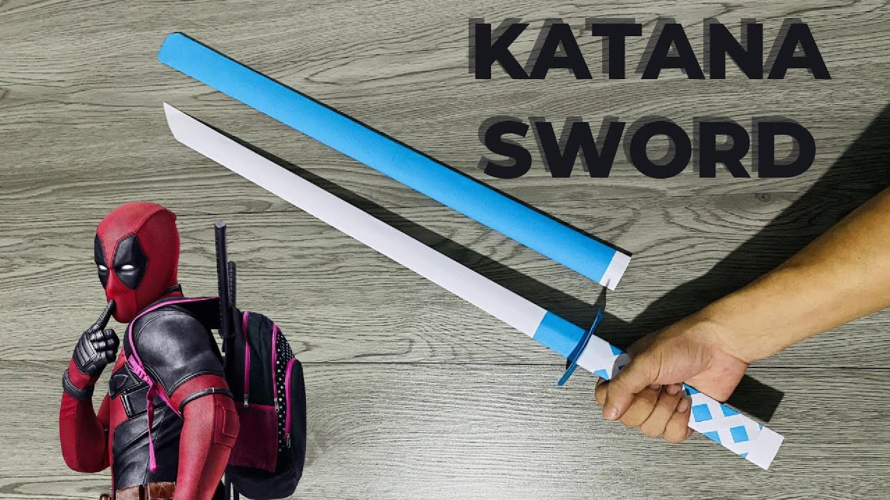 How To Make a Paper Katana Like The Sword Deadpool Is Using - Origami ...