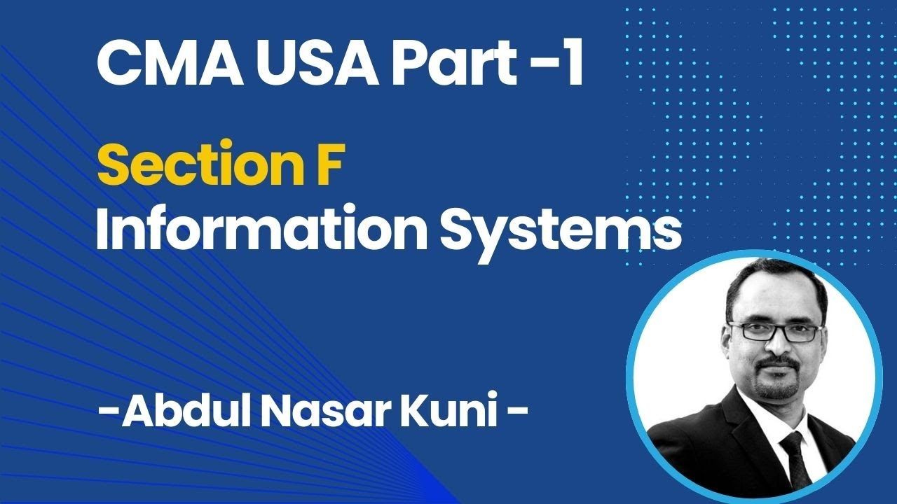 1.CMA Part1 - Section F - Information Systems - YouTube