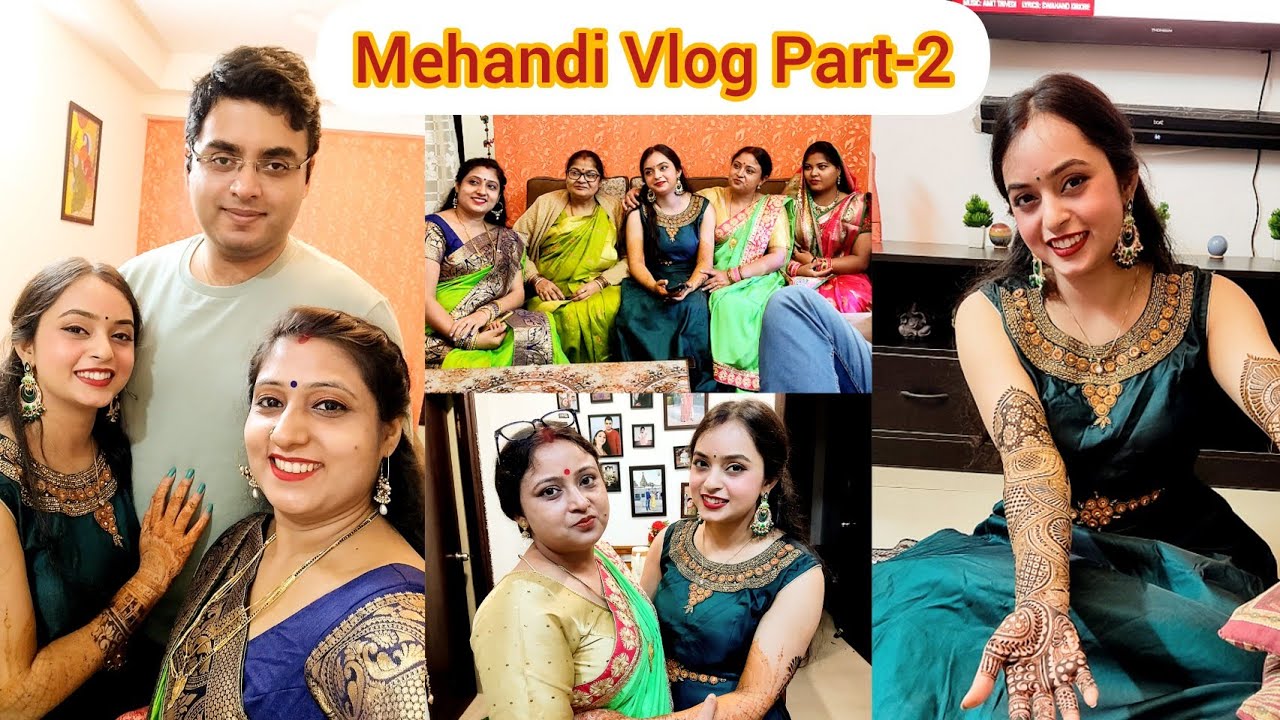 Jha Ji ने भी खूब Enjoy किया 🥰 Mehandi लगने के बाद सबने किया खूब Dance 🥰 ...