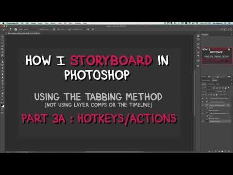 Storyboarding in Photoshop - TABBING METHOD - Part 03a: Hotkeys and ...