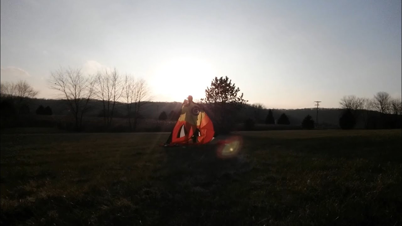 Serene Evening Kite Fly in Red Hawk - YouTube