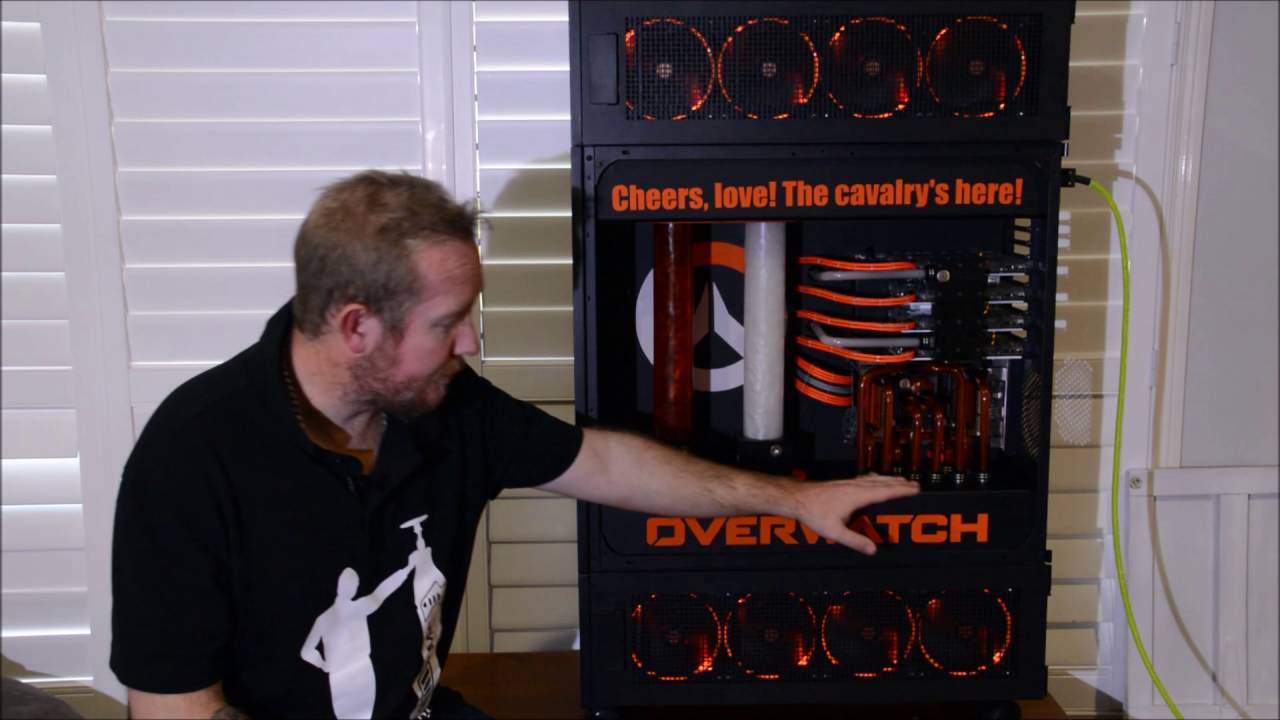 Thermaltake WP100 P100 Water Cooled Gaming PC - YouTube