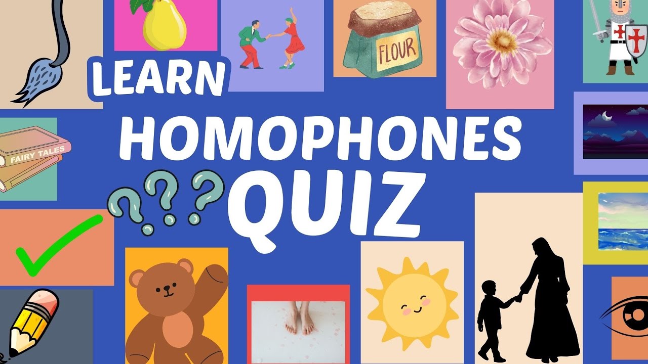 Learn Homophones for kids|Question and answer|earn and play Homophones ...