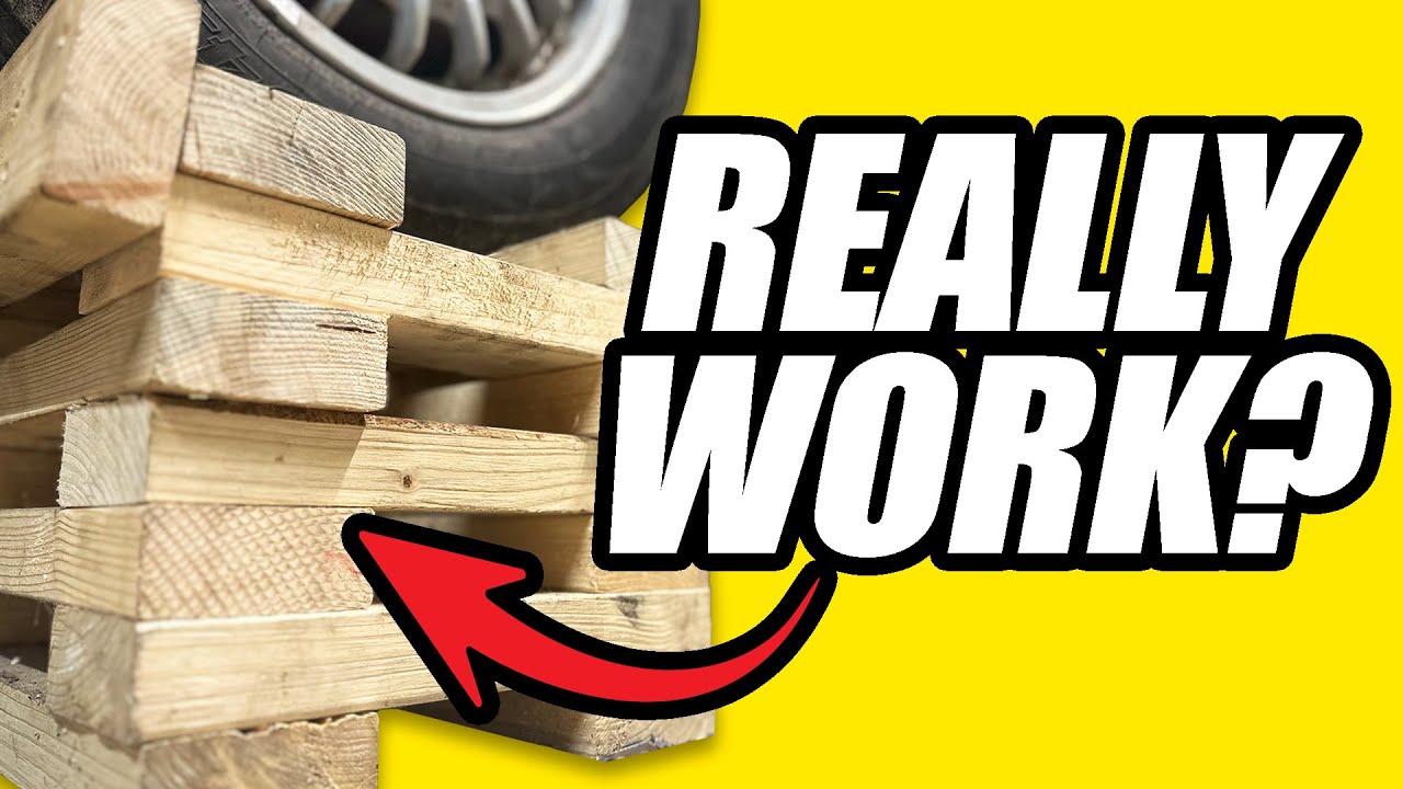 Easiest Way To RAISE Your Car WITHOUT a Lift [With Wood] - YouTube