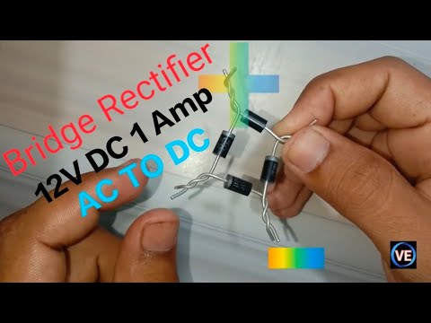 Bridge Rectifier//AC to DC//Diode//In4007 Diode//0-12V//1 Amp Diode//Vishesh Experiment ...