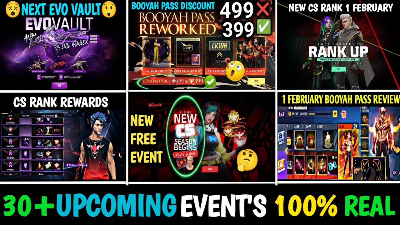 Upcoming Events Free Fire | Next Evo Vault | New Cs Ranked S23 Rewards ...