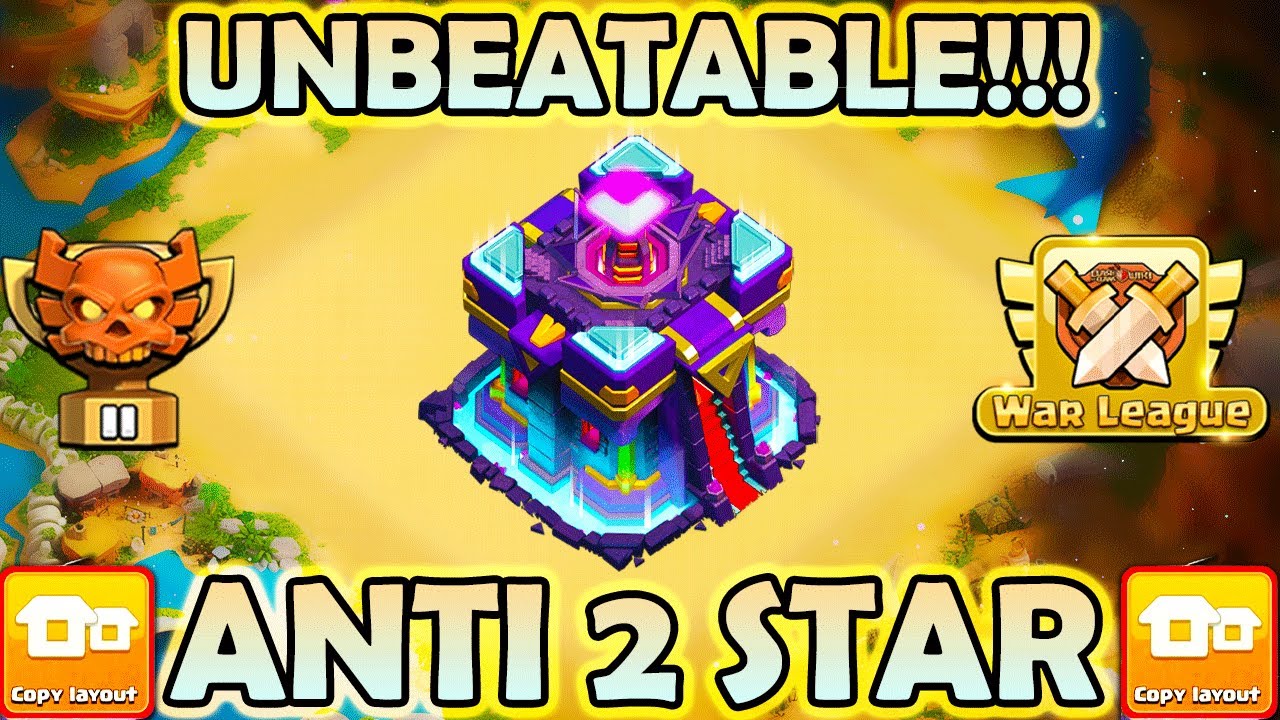 ANTI 2 STAR TH15 CWL BASE ! ANTI ROOT RIDER & SUPER ARCHER BASE ! NEW ...