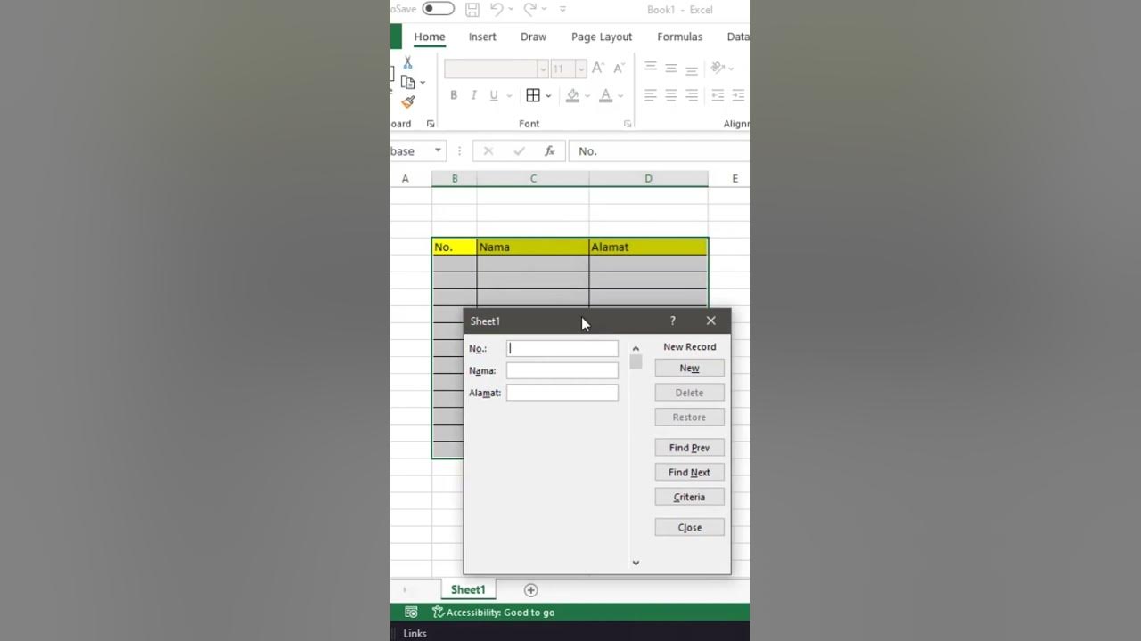 Cara Cepat Menginput Data Di Excel Youtube