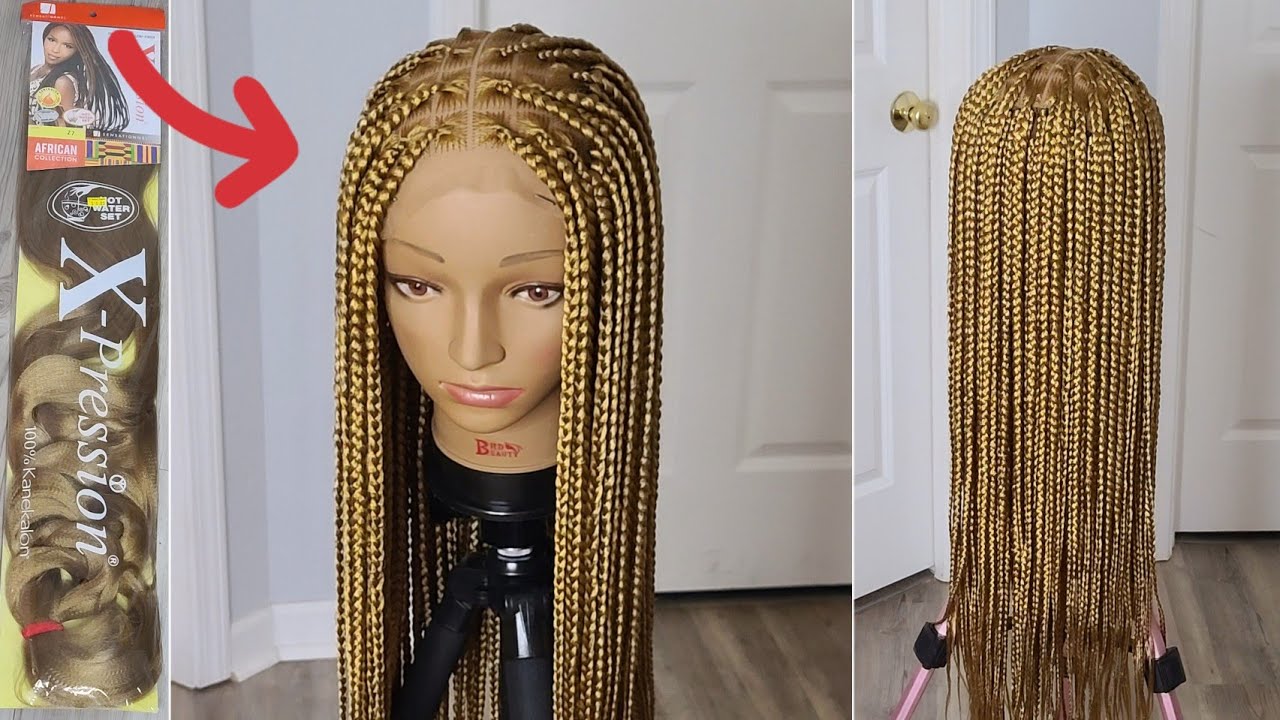 wow amazing crochet knotless braid wig/using color 27 xpressions hair ...