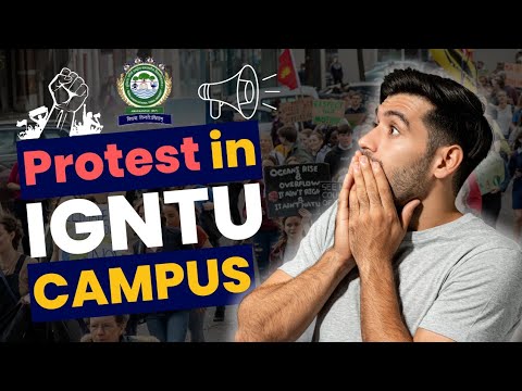 Student Protest Coverage at IGNTU Campus Amarkantak 2023 | Reporting ...