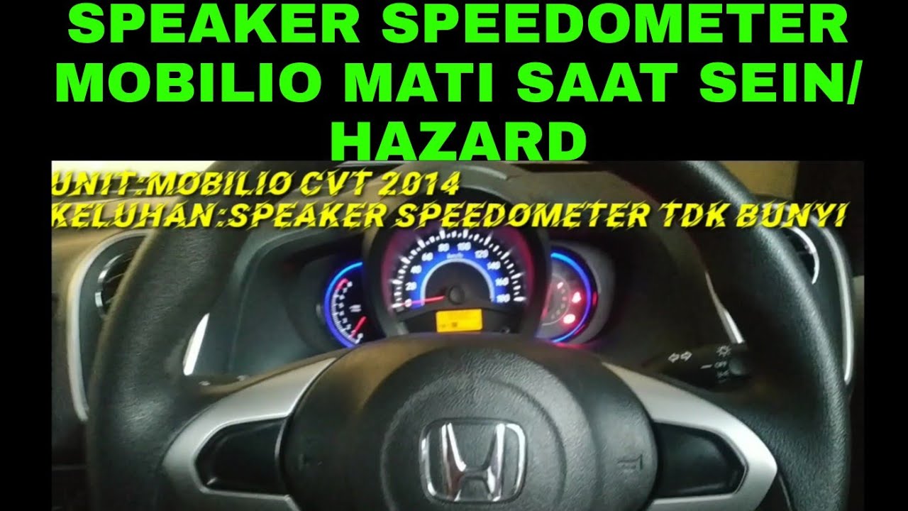 speaker speedometer HONDA MOBILIO mati saat sein/hazard - YouTube