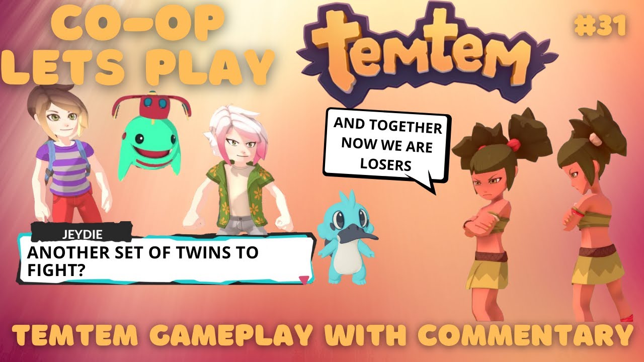 TemTem (Steam): Fighting The Twins . . . Again - Co-op Let's Play With ...