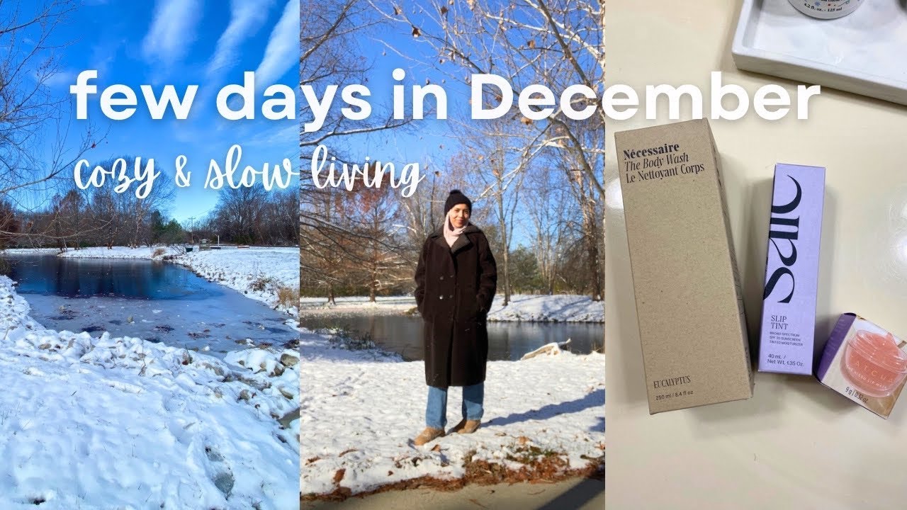 Vlogging for a few days in December, cozy autumn winter, unboxing and ...